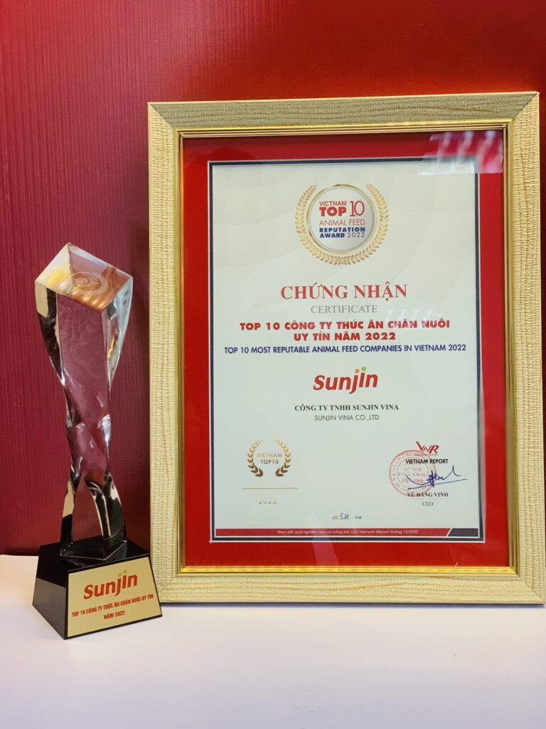Sunjin lần đầu tiên lọt Top 10 công ty thức ăn chăn nuôi uy tín - Chăn ...