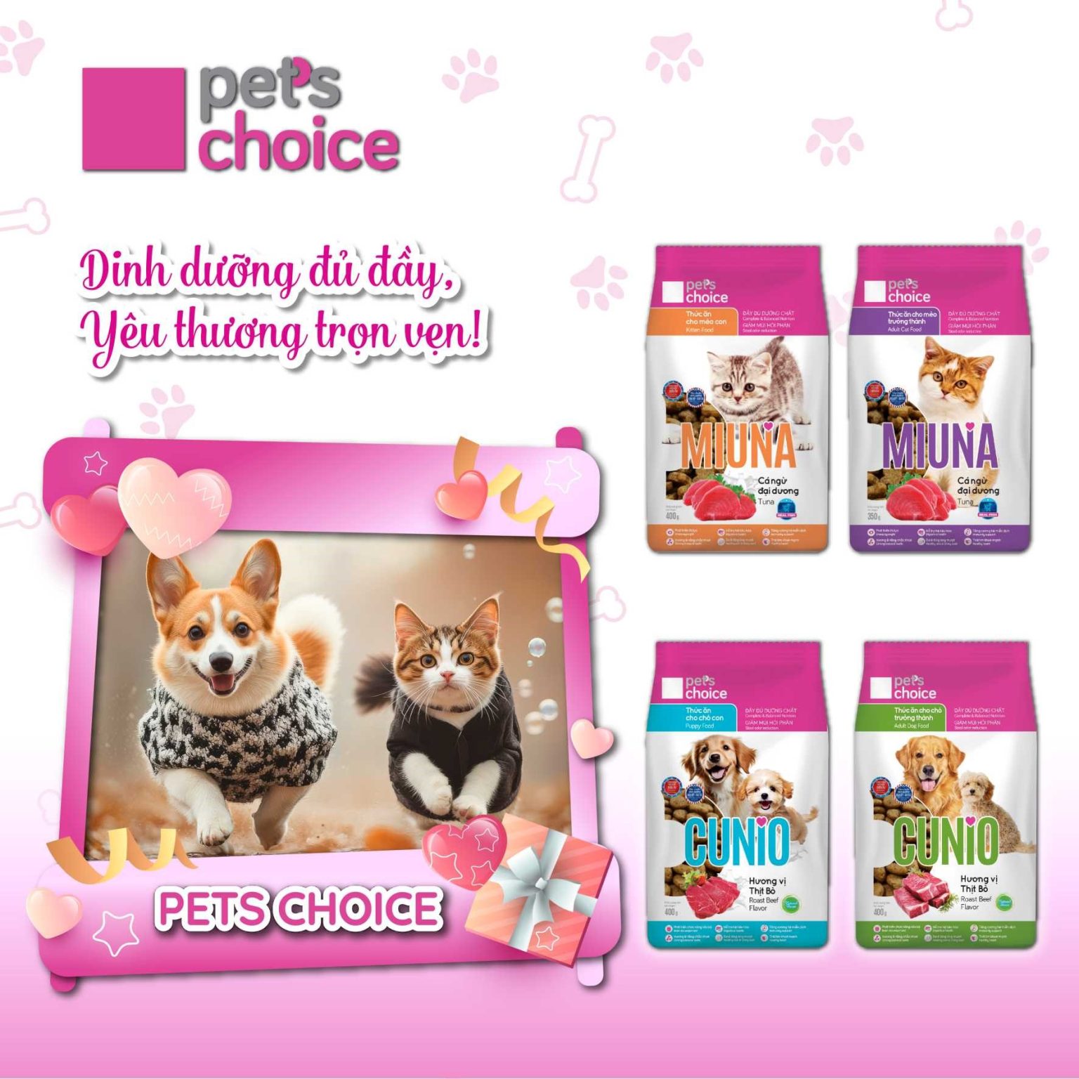 Tập đoàn Mavin ra mắt thương hiệu thức ăn thú cưng PETS CHOICE - Chăn ...